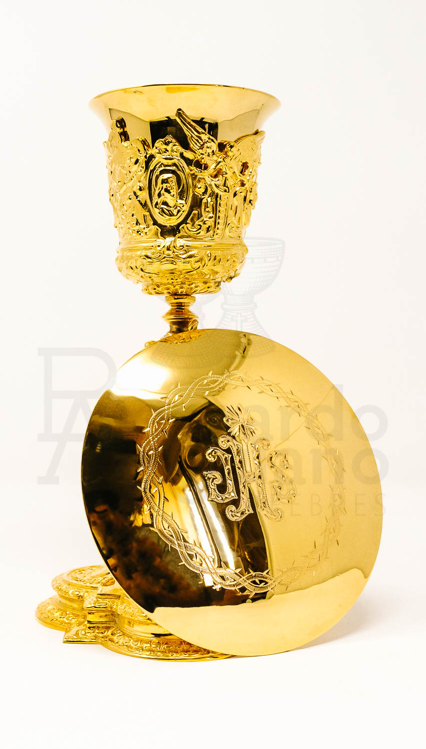 CALIZ TRADICIONAL FRANCES CON ANGELES BRONCE DORADO (12) * – Bernardo ...